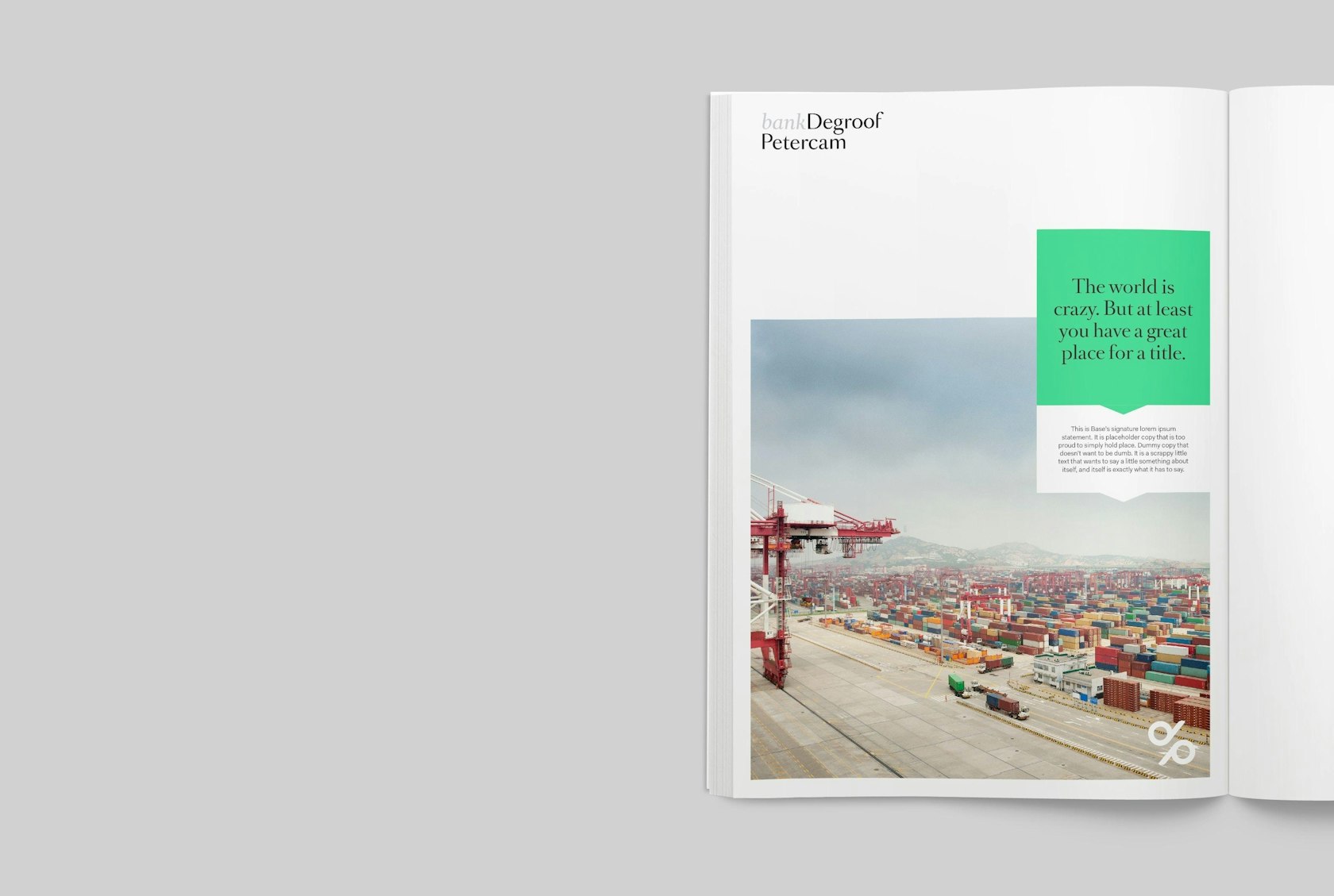 Degroof Petercam | Base Design